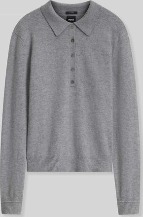 HUGO BOSS Pullover aus Kaschmir mit Polokragen