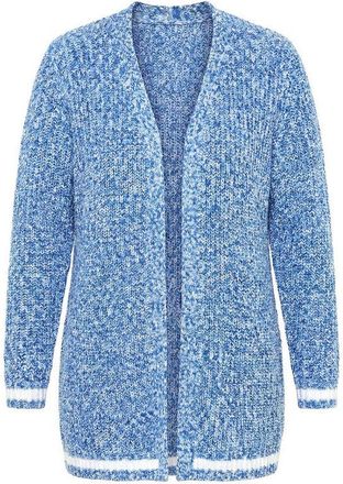 Angel Of Style Strickjacke Strickjacke l&auml;ngere offene Passform R&uuml;ckenherz