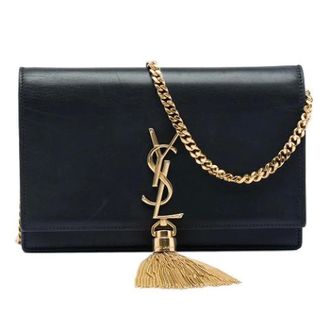Saint Laurent Sac bandouli&egrave;re Kate Pre-owned - Femme - Pre-owned - Noir - Taille: ONE Size