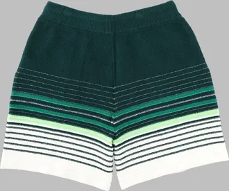 Casablanca Boucl&eacute; Cotton-Blend Shorts - Green