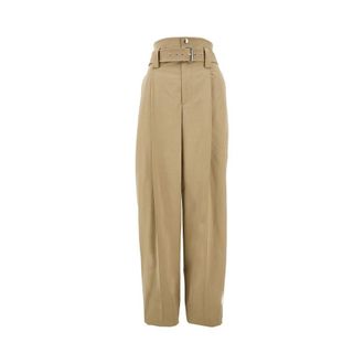Bottega Veneta Poplin pants with belt Woman 40