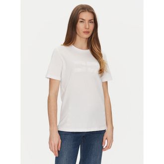Elisabetta Franchi T-Shirt MA-002-51E2-V200 Weiß Regular Fit