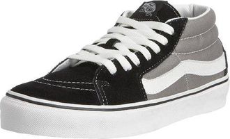 Vans Skate Mid, Baskets mode mixte adulte - noir/gris/blanc, 45 EU
