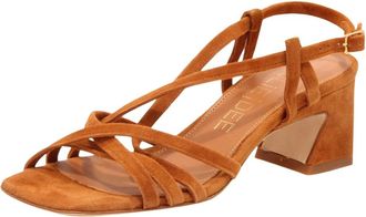 Julie Dee Sandale en daim Me636 - Femme - Chaussures - Brun - Taille: 35 EU