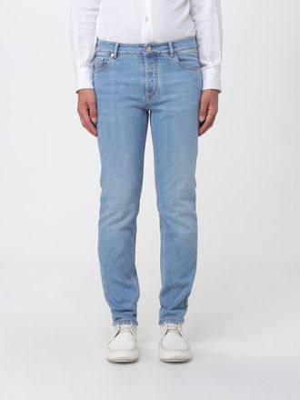 Brunello Cucinelli Jean droit taille mi-haute en denim de coton