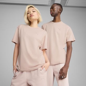Puma Essentials Elevated T-Shirt Unisex, Kleidung, Rosa, XS