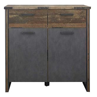 Trendteam Prime - Kommode - Alteiche/Matera - Wohnzimmerschrank mit 4 F&auml;chern und 2 Schubladen - (BxHxT) 119 x 110 x 42 cm - Industrial Style