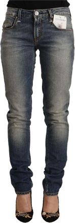 Acht Acht, Femme, Jeans, Bleu, Taille: W26 Jean Skinny Taille Moyenne en Denim