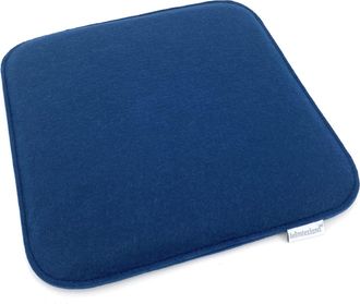 Heimtexland 2er Pack Sitzkissen Filz Stuhlkissen Bodenkissen Polster Stuhlauflage Indoor Outdoor Kissen eckig Typ631 Filzkissen Marineblau 35x35 cm 2 Stück