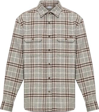Burberry Cadoc Wollhemd - - Shirts - Herren - Grau - L