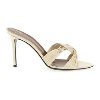 Giuseppe Zanotti Femme, Chaussures, Blanc, Taille: 40 1/2 EU Clandestino Sandal