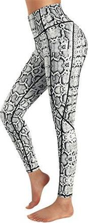 Generic Legging de sport 2026 pour femme - Taille haute - Pantalon de course &agrave; pied - Imprim&eacute; l&eacute;opard, gris, S