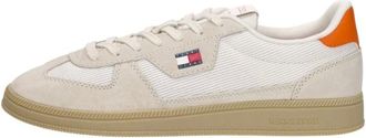 Tommy Hilfiger Homme, Chaussures, Blanc, Taille: 41 EU The Greenwich Edge Mix Material Baskets