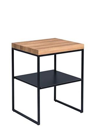 M2 Kollektion Vista 4 Beistelltisch, MDF Dekor Eiche braun, 50x40cm, H&ouml;he 62cm