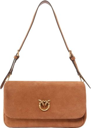 Pinko Pinko, Femme, Sacs, Brun, Taille: ONE Size Click Soft Horizontal Handle C