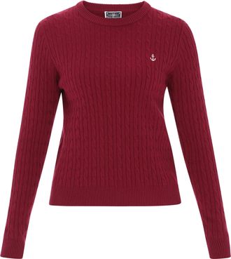 Dreimaster Dreimaster Pullover Frauen Weinrot