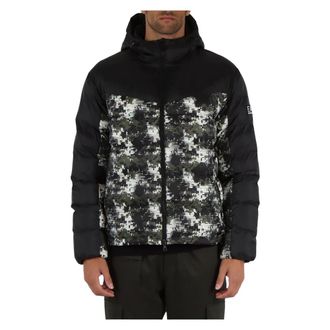 Emporio Armani Emporio Armani Ea7, Homme, Vestes, Noir, Taille: L Veste matelass&eacute;e &agrave; blocs de couleur