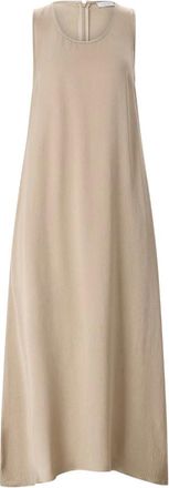 PESERICO Femme, Robes, Beige, Taille: 46 FR Maxi Robes