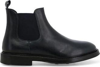 Melluso Bottines homme en cuir bleu u24649z, bleu nuit, 42 EU