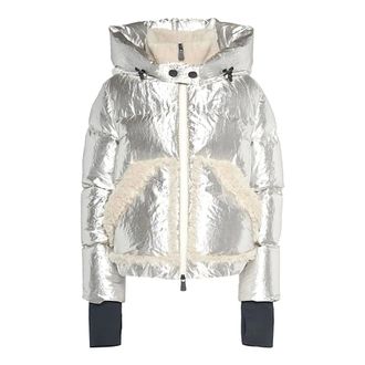 Moncler Femme, Vestes, Gris, Taille: 36 FR Down Vestes