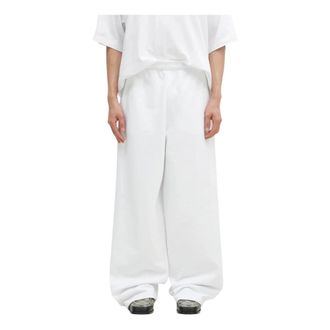 VETEMENTS Embroidered Logo Sweatpants - - Trousers - Herren - Wei&szlig; - L