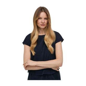 A|X Armani Exchange Plissee-Bluse mit Muster - - Blouses & Shirts - Damen - Blau - M