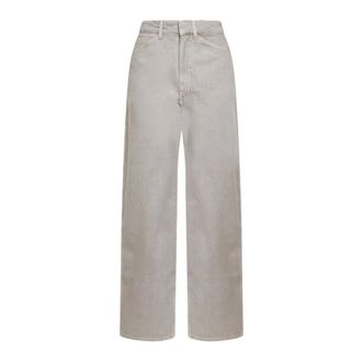 Christophe Lemaire Femme, Jeans, Gris, Taille: 36 FR Jeans &Eacute;vas&eacute;s Taille Haute Courb&eacute;s