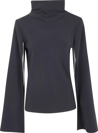 Alberta Ferretti Femme, Blouses et Chemises, Noir, Taille: 36 FR Chemisier &agrave; col roul&eacute; &eacute;l&eacute;gant