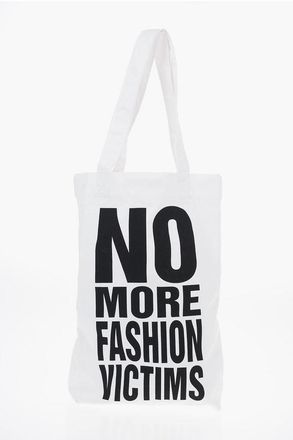 Katharine Hamnett Cotton NO MORE FASHION VICTIMS Shopper Bag size Unica