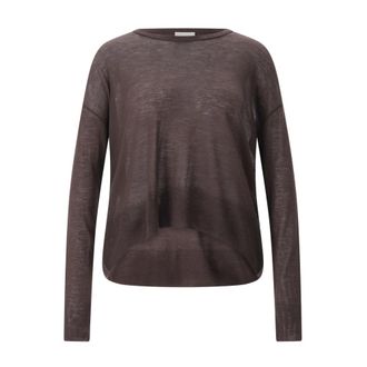 Closed Rundhals-Strickpullover - - Knitwear - Herren - Braun - L
