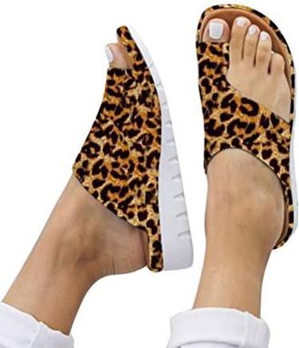 Onsoyours Femmes Sandales Orthopédiques Hallux Valgus Tongs Confortables avec Correction du Gros Orteil Pantoufles Décontractées À Bout Ouvert avec Correcteur D