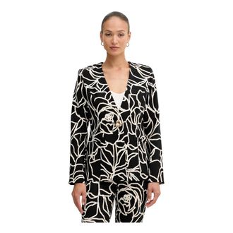 Joseph Ribkoff Floral Embellished Blazer - - Jackets - Damen - Schwarzk - M