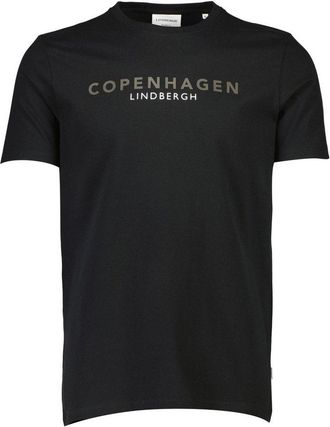 Lindbergh T-Shirt mit Logo und Rundhalsausschnitt