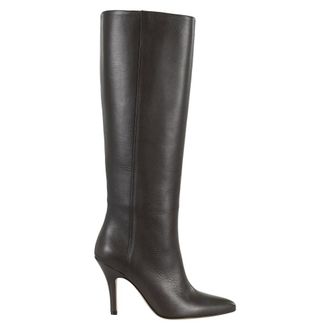 Maison Margiela Dunkelbrauner Leder Stiefel mit spitzer Zehenpartie - - Shoes - Damen - Braun - 38 EU