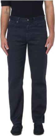 Ermenegildo Zegna Pantalon cinq poches - Homme - Jeans - Bleu - Taille: W34