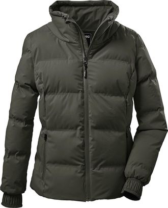 Killtec Damen Steppjacke/Winterjacke mit einrollbarer Kapuze - KOW 119 WMN QLTD JCKT, dunkeloliv, 44, 37177-000