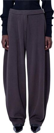 Sportmax Pantalon large tailleur - Femme - Pantalons - Brun - Taille: 42 FR