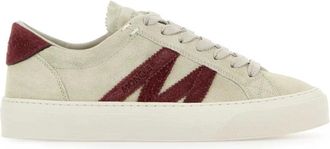 Moncler Homme, Chaussures, Beige, Taille: 36 1/2 EU Monaco2 Low Top Baskets