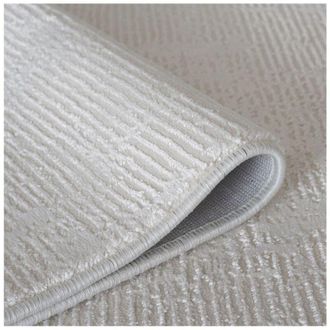 Allotapis Collection Tapis moderne intérieur rectangle rayé Tacoma Crème 80x150