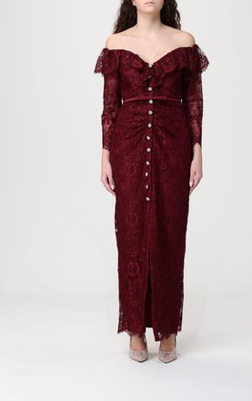 Self Portrait Robe SELF-PORTRAIT Femme couleur Bordeaux