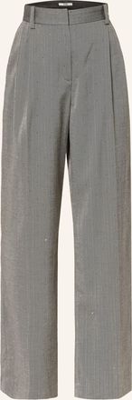 Maje Marlenehose Mit Schmucksteinen grau