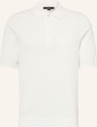 Reiss Reiss Strick-Poloshirt Selkirk weiss