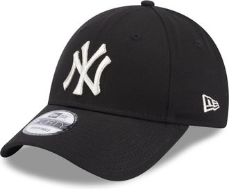 New Era MLB Fankappe Frau New York Yankees Damencap 9Forty Metallic schwarz Teamlogo Baseball - One-Size