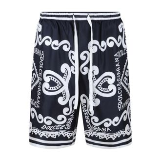 Dolce & Gabbana Seiden-Twill-Shorts - - Shorts - Herren - Mehrfarbig - M