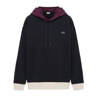 Loewe Homme, Sweatshirts et sweats &agrave; capuche, Bleu, Taille: S Sweat &agrave; capuche en coton