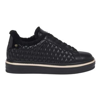 Baldinini Baskets en cuir matelass&eacute; noir - Femme - Chaussures - Noir - Taille: 37 EU