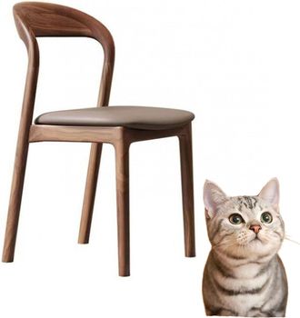 Generic Esstühle für Küchenholzstühle mit starken massiven Holzbeinen braun 81 * 43 * 46cm