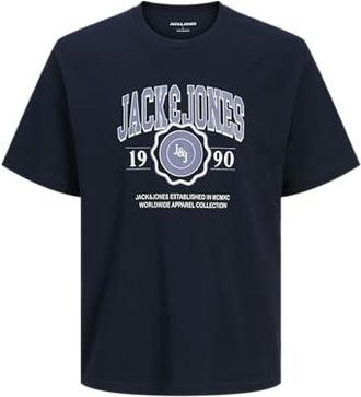 Jack & Jones Jjmako Tee SS Crew Neck, Sky Captain, L