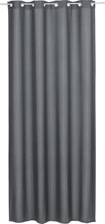 Elbersdrucke Ösenschal Lino 17 anthrazit Blickdicht 300x140 cm 201944 Vorhang für das Wohnzimmer Schlafzimmer Küche Flur Kinderzimmer