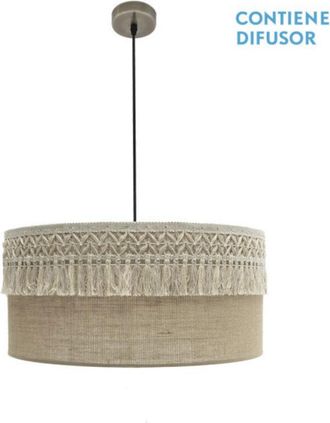 Fabrilamp Fabrilamp - akunadecor Leder Pendelleuchte mit Schirm From Stoff From Die Ekaterina Serie